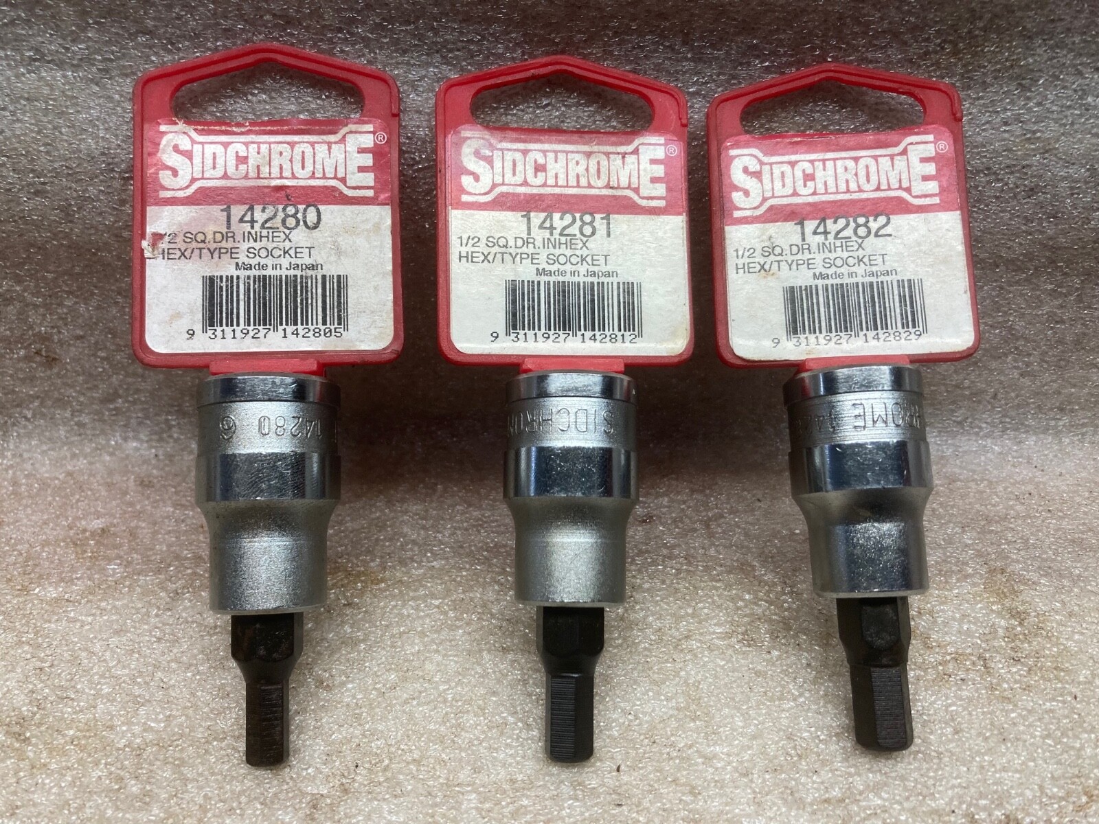 3 X Sidchrome Hex Inhex Key - 6mm 7mm 8mm - 1/2 drive - NOS | eBay