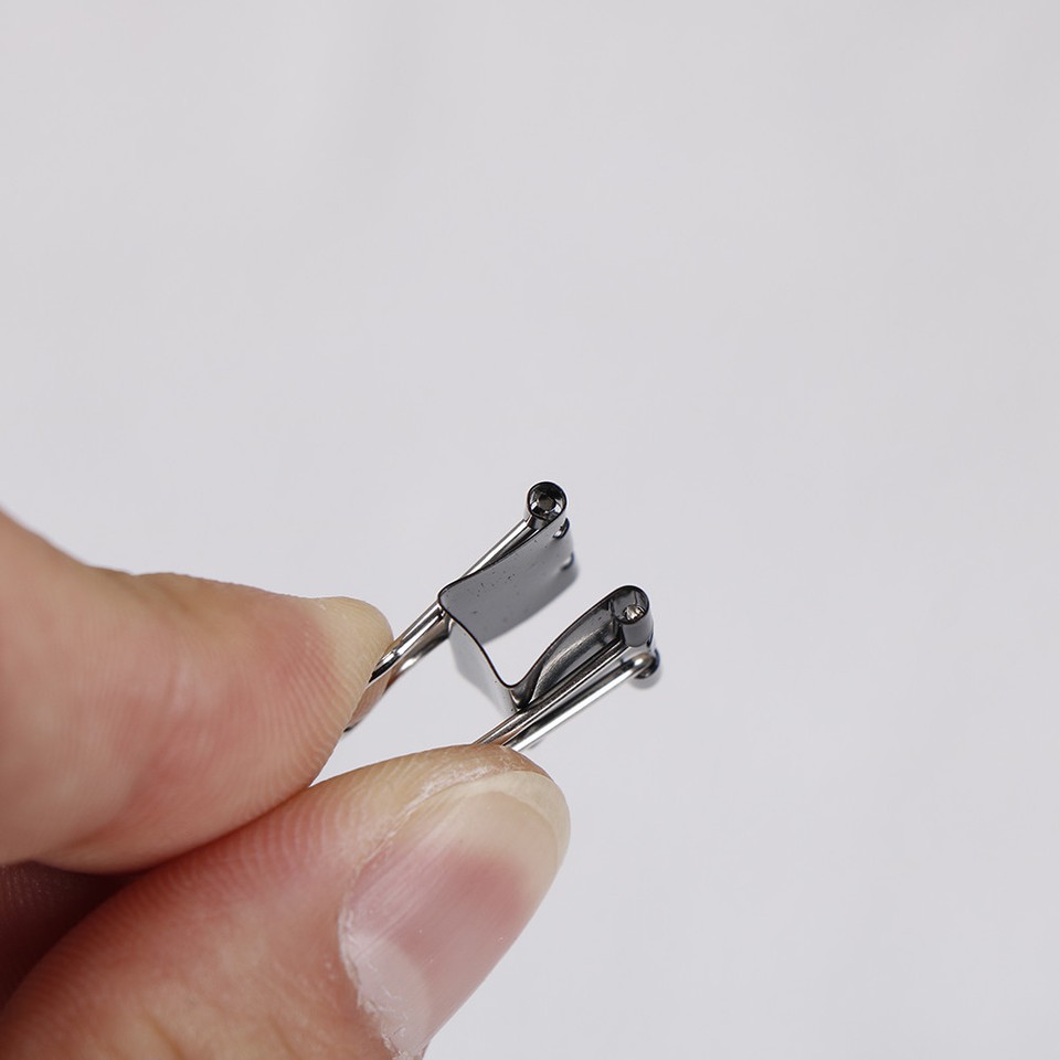 12Pcs Black Metal Binder Clips File Paper Photo Stationary Office ...