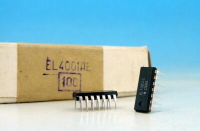 10x Vintage EL4001AE = CD4001AE 4001 CMOS Quad 2-Input NOR Gate IC | eBay