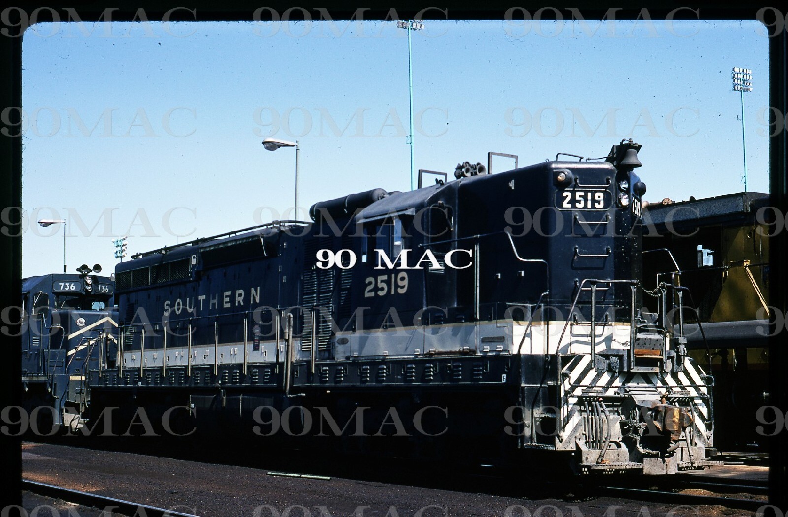 SOUTHERN RAILWAY-SOU. EMD SD24 #2519. N.Platte (NE). Original Slide ...