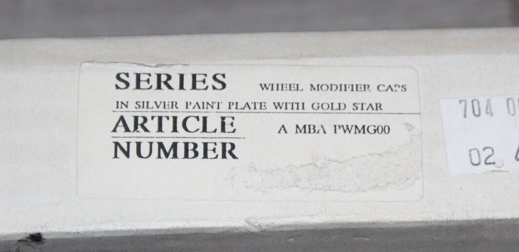 1 MERCEDES Silver Paint/Gold Plated Star Wheel Modifier Center Cap NEW ...