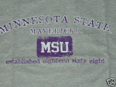 MSU Minnesota State MAVERICKS T-Shirt NEW TAG ..sz... LARGE | eBay