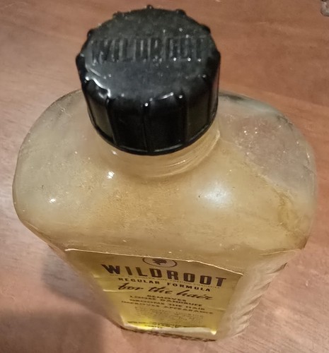 Vintage Wildroot Hair Formula Glass Bottle. Wildroot Co. Buffalo, NY ...