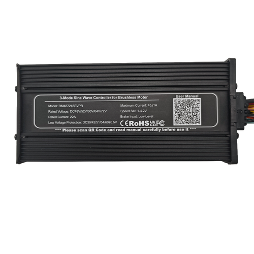 48V-72V 45A 1500W Controller 3-Mode Sine Wave With UKC-1 Color Display ...