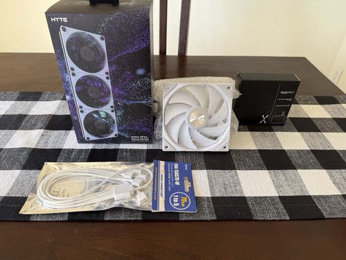 PC Case Fan Lot- Tryx ARGB Fans with Hyte Thicc FP12 & Splitter Cables ...