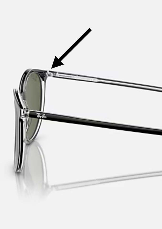 Ray Ban RB3576N Blaze Clubmaster RB2204 Silver Replacement Temple Hinge ...