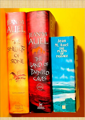 3 x JEAN M. AUEL NOVELS – THE SHELTERS OF STONE, THE LAND OF PAINTED ...