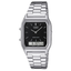 Casio AQ-230 Series Unisex Stainless Steel Band Digital Analogue Wrist ...
