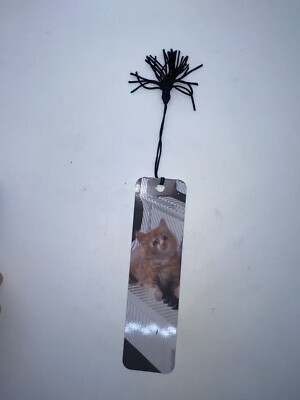 vintage 80s 90s bookmark 1986 Antioch Cat Photo by Ron Kimball Photique ...