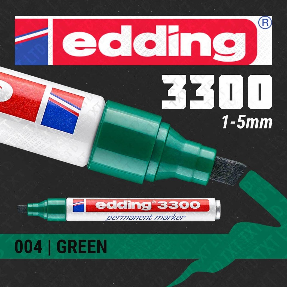 10x edding Permanent Marker | Colours/Nibs for All Surfaces | Made in ...