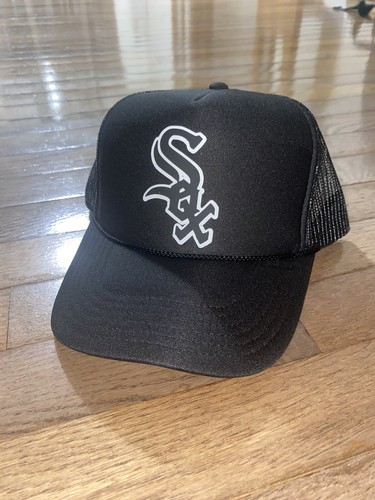 Chi White Sox Custom Made Snap Back Trucker Hat MLB Baseball Cap Logo ...