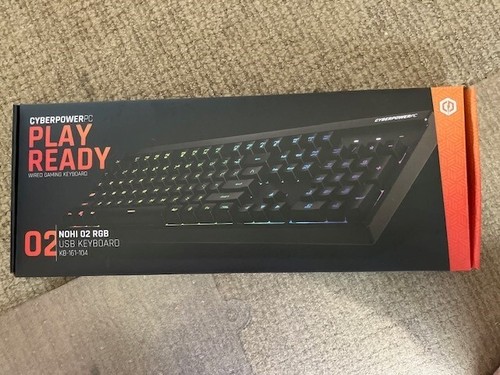 New, Never Used CYBERPOWER P.C. Nohi 02 RGB USB Keyboard KN-161-104 ...