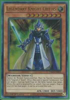 Yugioh - Legendary Knight Critias - 1st Edition Ultra Rare Holographic ...