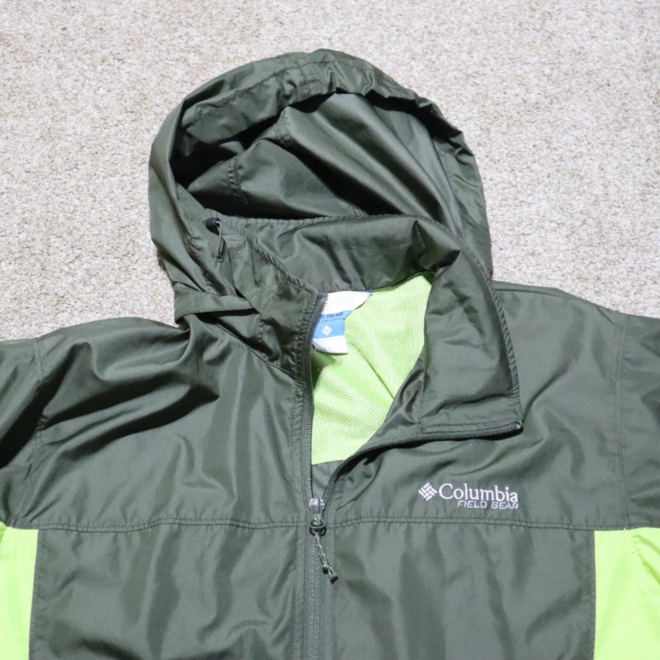COLUMBIA Field Gear Omni-Shield Stowaway Hood Jacket Wind Breaker Size ...