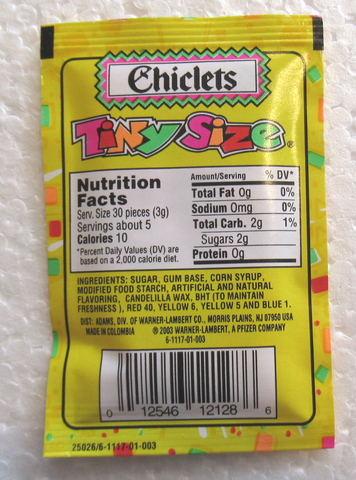 2003 Pack Chiclets Tiny Size Vintage Chewing Gum NOS | eBay