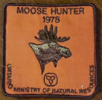 1978 Ontario Successful Moose Hunting Crest - MNR Patch Rare | eBay