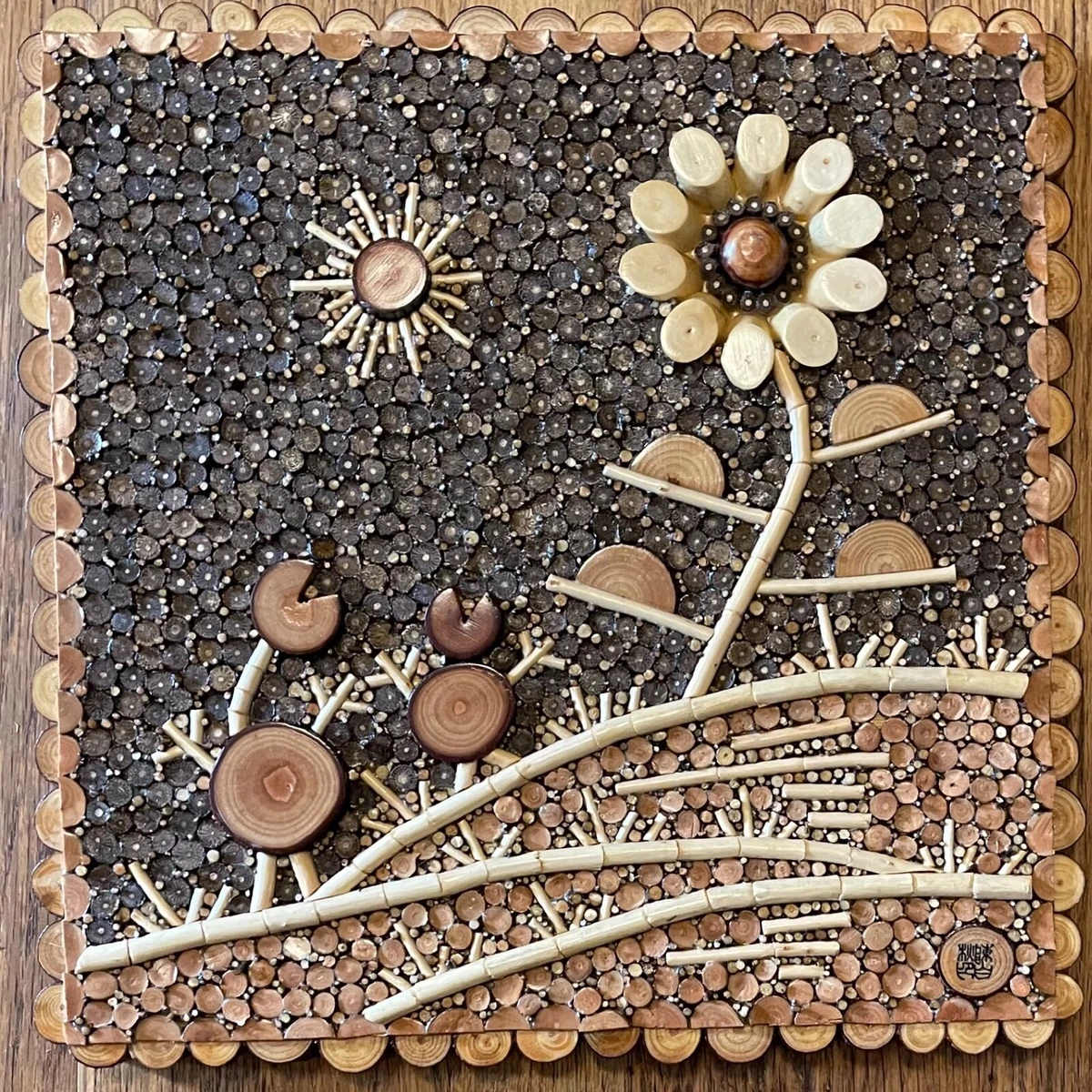 Natural Wood Sculpture Assemblage