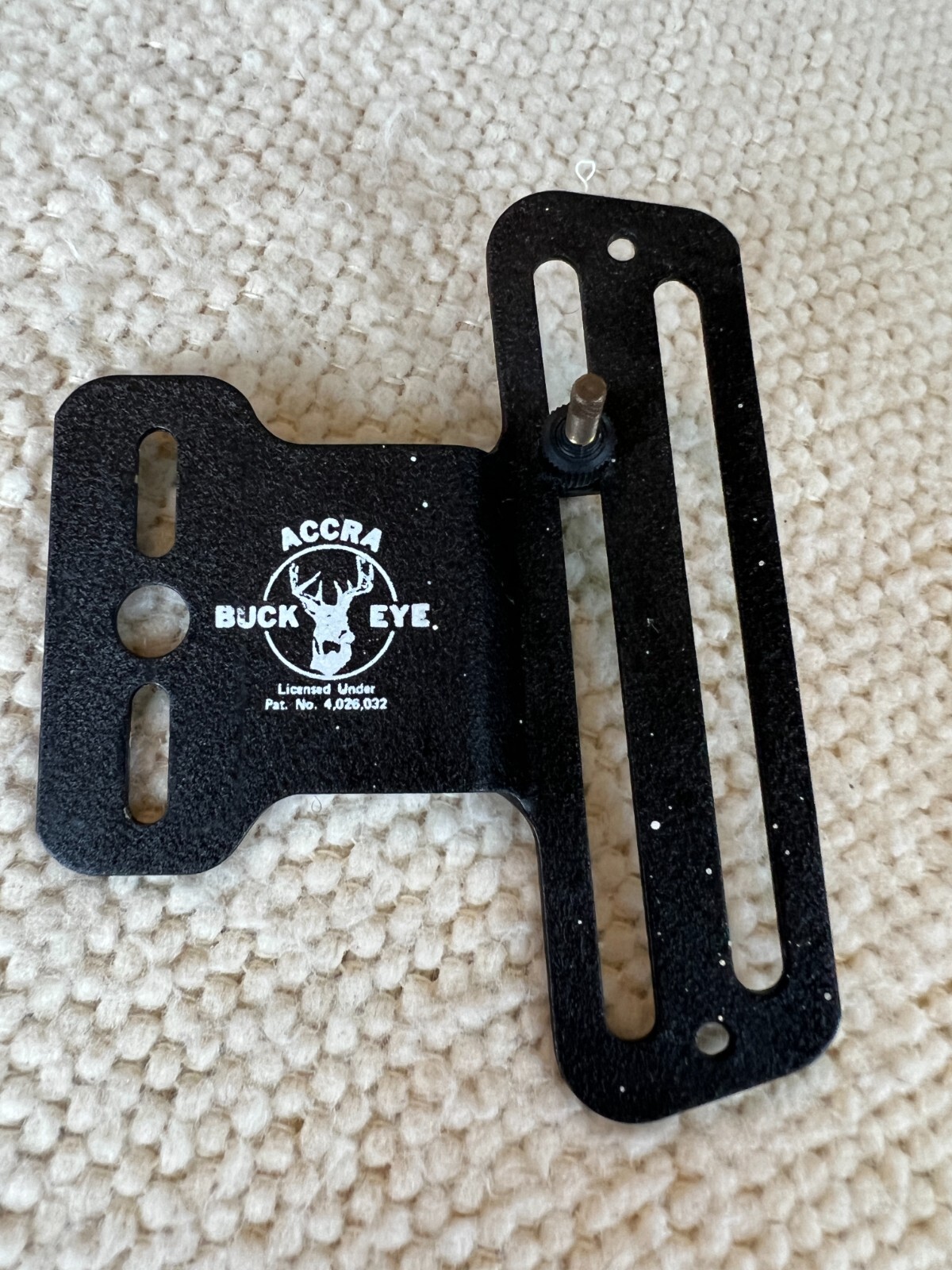 Vintage Accra Buck Eye Archery Sight Rail | eBay