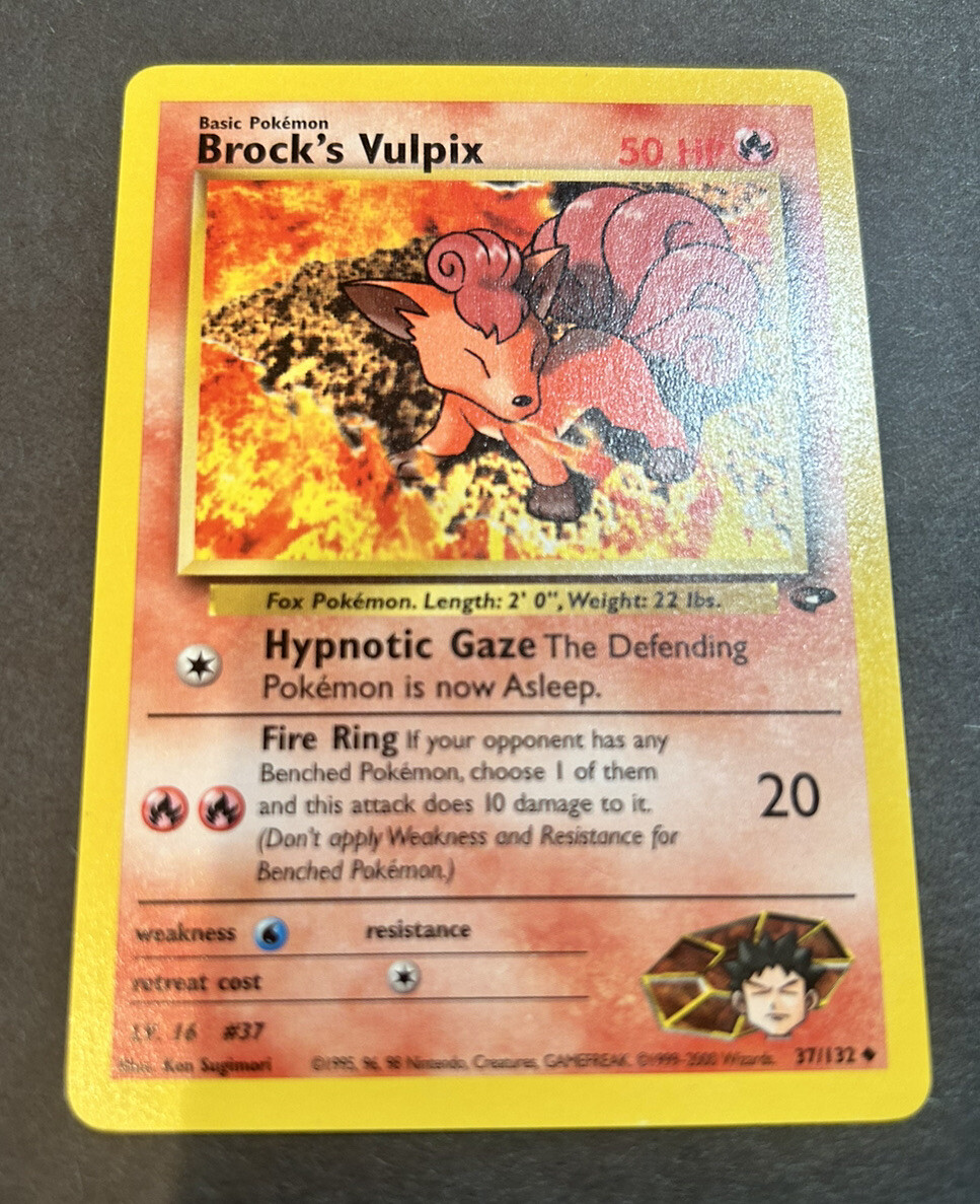 Pokémon TCG Brock's Vulpix Pokemon Promos 37/132 Regular Promo NM | eBay