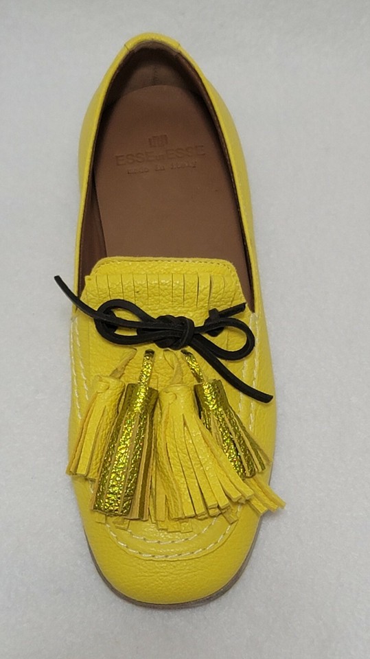 ESSE UT ESSE Women's Tassel Loafer Yllow Gold Shoes Size EU 36 US 6 ...