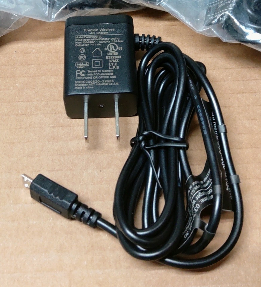 Lot of 5 Franklin Wireless Wall AC Charger Micro USB FWCR900TVL 1.0A | eBay
