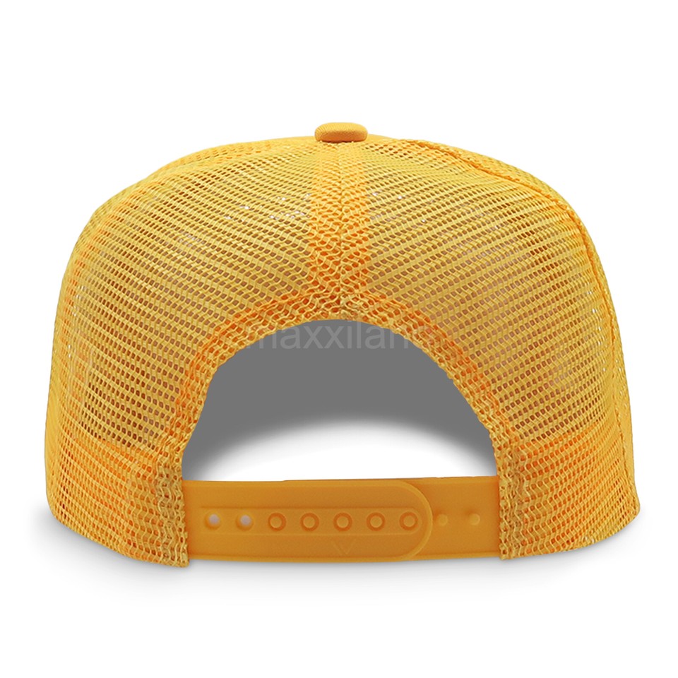 Trucker Hat Foam Mesh Baseball Cap Snapback Adjustable Plain Solid Men ...