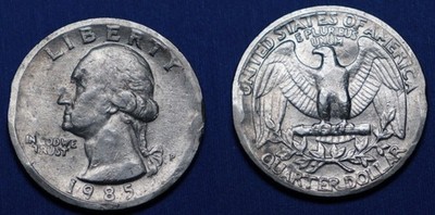 1985 Washington Quarter Broadstruck Error Rare Coin Very Nice | eBay