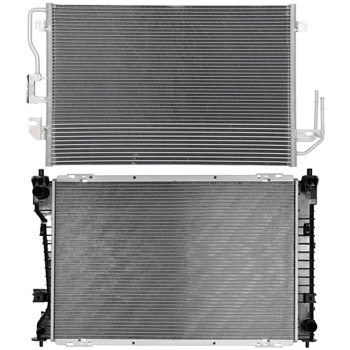 Aluminum Radiator & Condenser Cooling Kit For 2008 Ford Escape Mazda ...