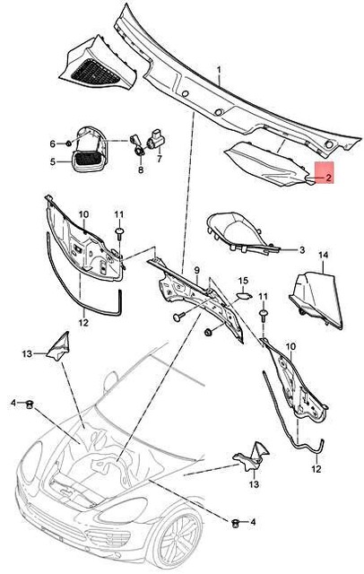 Porsche 958572729029B9 Genuine OEM Cover Panel for sale online | eBay