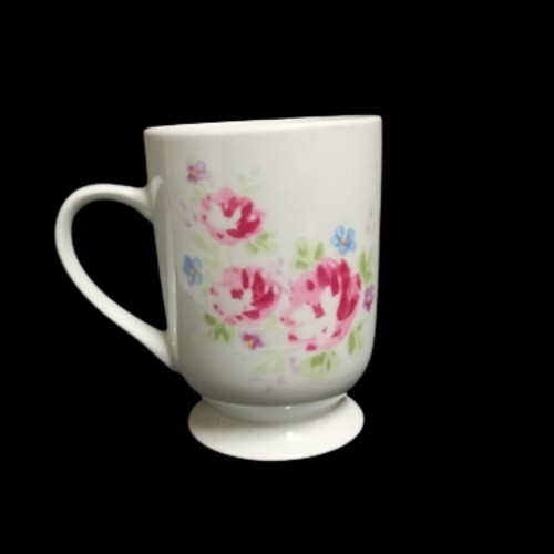 Gibson Designs HEAVENLY ROSE 4-Mugs 12 Oz Pink Roses Flowers Coffee Tea ...
