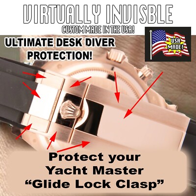 Protect for-Rolex Yacht Master OYSTERFLEX on Glide Lock Clasp HD BEST ...