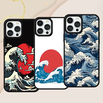 JAPANESE WAVE PHONE CASE COVER FOR IPHONE SAMSUNG GOOGLE PIXEL HOKUSAI ...