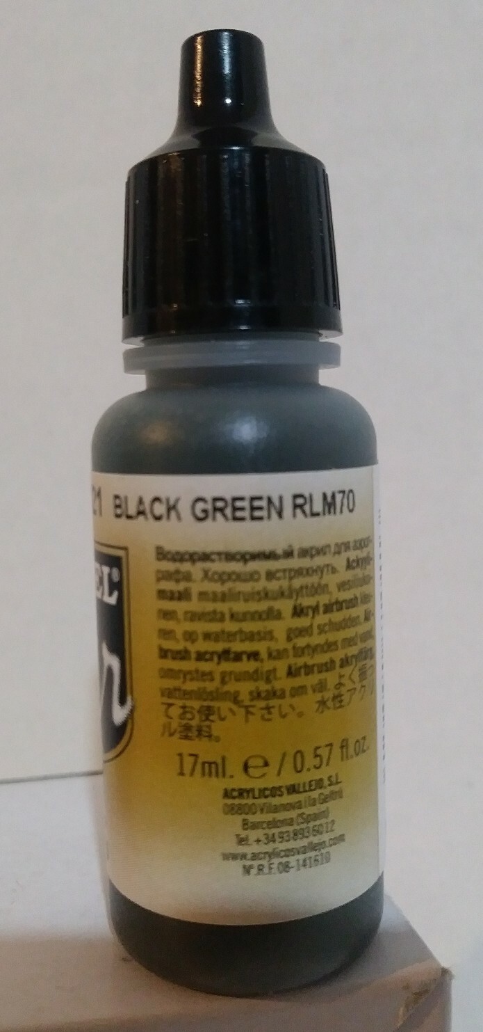 Vallejo Model Air 71.021 Black Green Rlm70 17ml for sale online | eBay