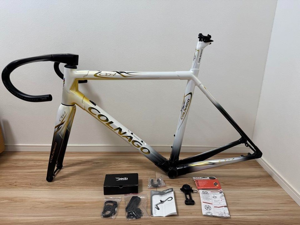 COLNAGO C64 Frame Set Road Bike Deda ALANERA Carbon Aero Handlebar Size ...