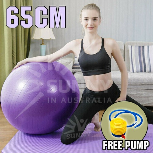 VIVVA Yoga Ball Home Exercise Gym Anti-Burst Fitness Ball 65cm Pilate Balls | eBay