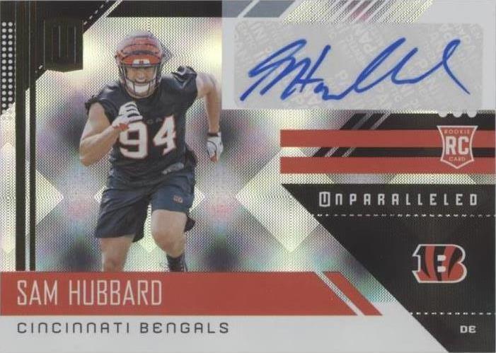 2018 Panini Unparalleled - Rookie Sam Hubbard #288 Signatures (AU, RC ...