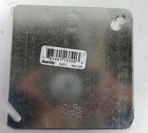 Lot of 50 - Bowers - 400-BW - 4" Square Steel Electrical Outlet Box ...