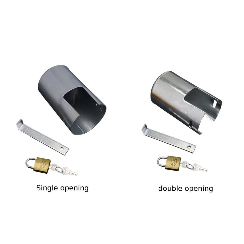 Galvanized Steel Faucet Lock Cover Secure Outdoor Garden Tap Against ...