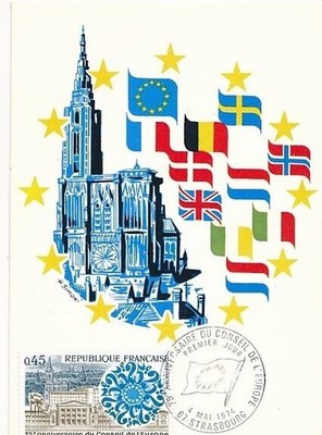D88647 25th Anniversary European Council Maximum Card France | eBay
