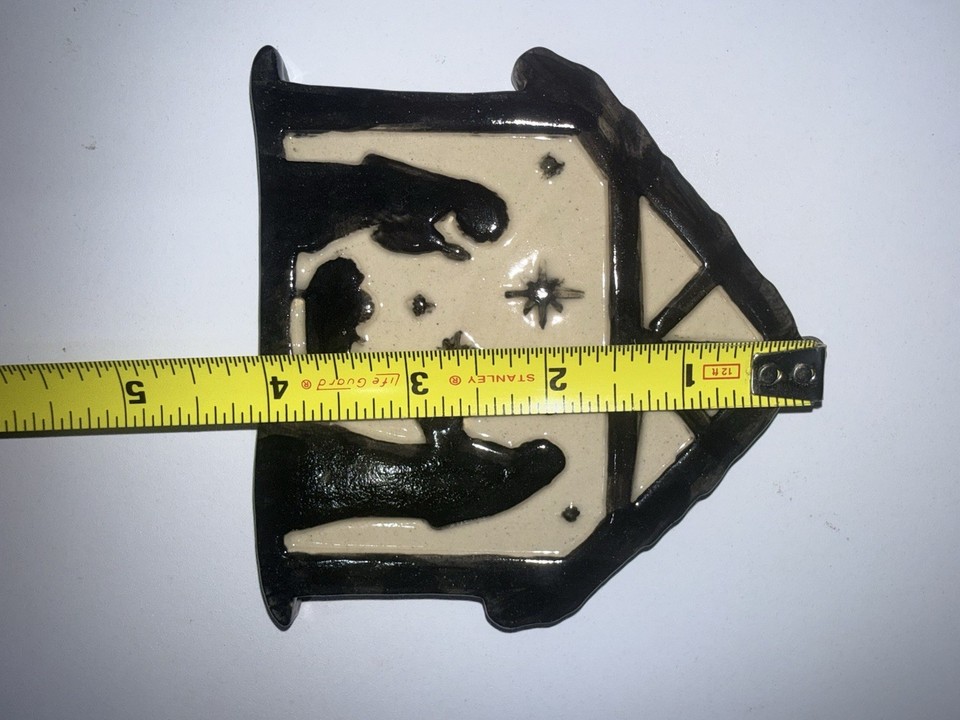 Pottery Tile Nativity Scene Wall Hanging Art by Pottery By The Sea | eBay