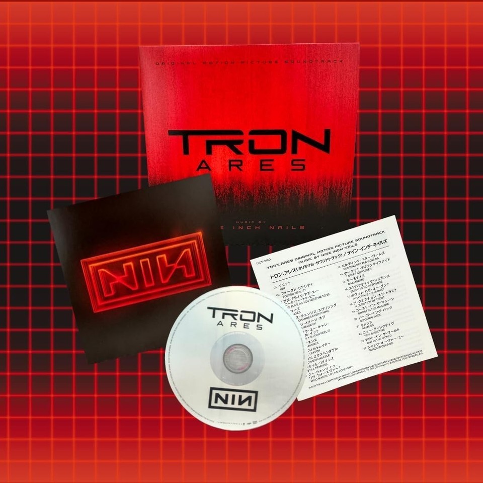 TRON ARES SOUNDTRACK JAPAN Limited CD Nine Inch Nails With Bonus A4 ...