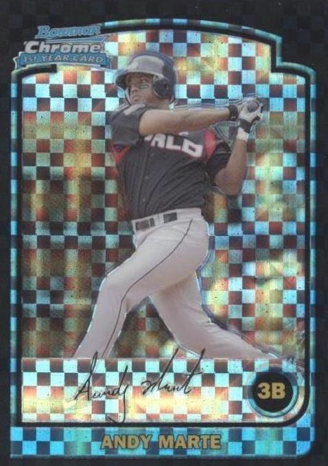 2003 Bowman Draft Picks & Prospects - Andy Marte #BDP146 Chrome X ...