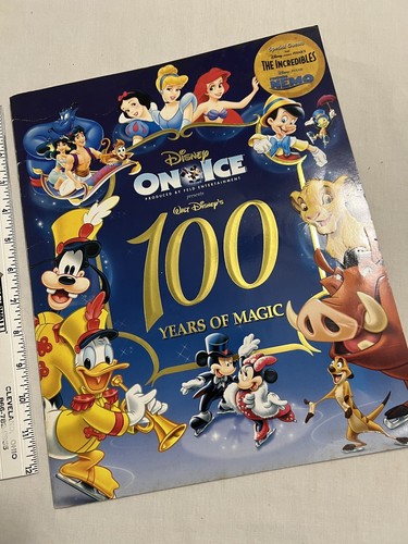 100 Years Of Magic Disney On Ice Book Collectible Program Mickey Toy ...