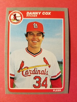 VINTAGE DANNY COX #222 ST. LOUIS CARDINALS - 1985 FLEER MLB BASEBALL | eBay