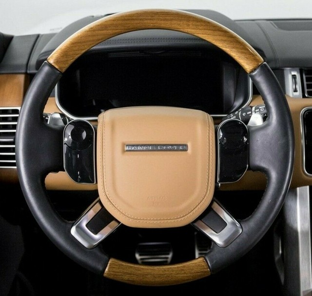 Range Rover OEM L405 2013 Satin Straight Walnut Heated Steering Wheel ...