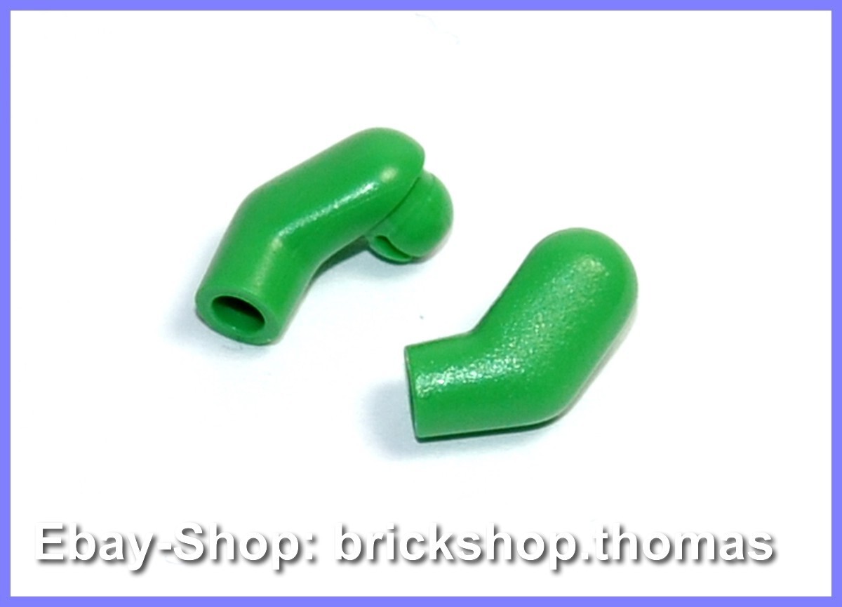Lego 2 x Arm Figur Arme rechts links grün - 981982 Arms Bright Green ...