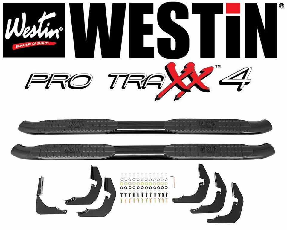 Westin Pro Traxx 4" Oval Nerf Step Bars fit 2009-2018 Dodge Ram 1500 ...