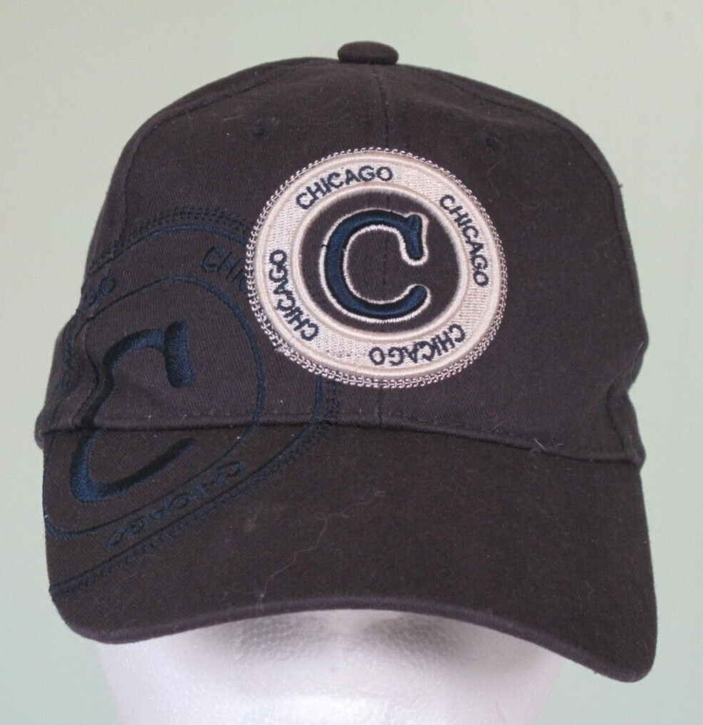 Vintage Robin Ruth Baseball Cap Hat Chicago Dark Brown Adjustable Hook ...