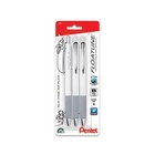 Pentel Floatune Retractable Pen 1.0mm White Barrel Black Ink 3/Pk ...