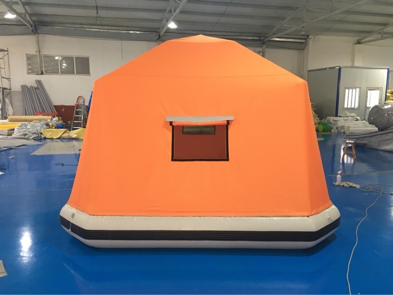 Inflatable Floating PVC Shoal Family Camping Water Raft Tent | eBay